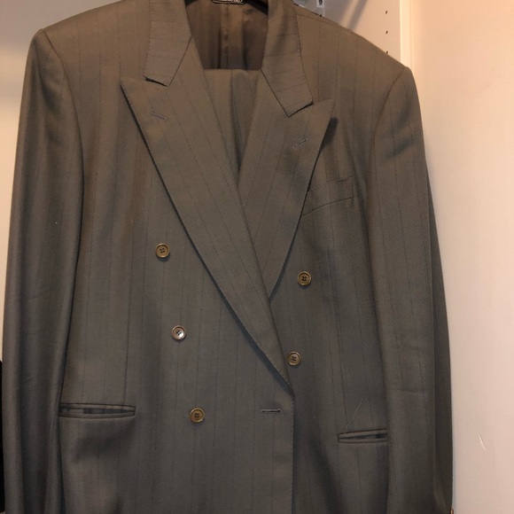 Canali | Suits & Blazers | Canali Milano Pinstriped Suit Jacket And ...